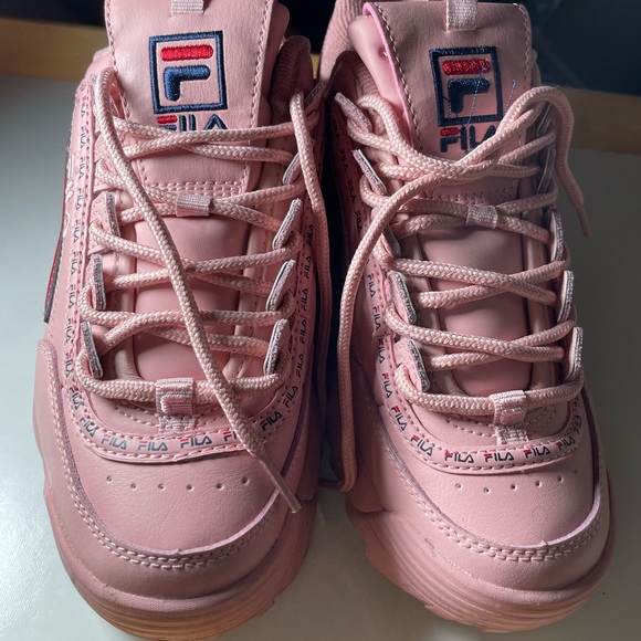 Fila | Shoes | Fila Baby Pink High Top Gym Shoes Sz 7 | Poshmark